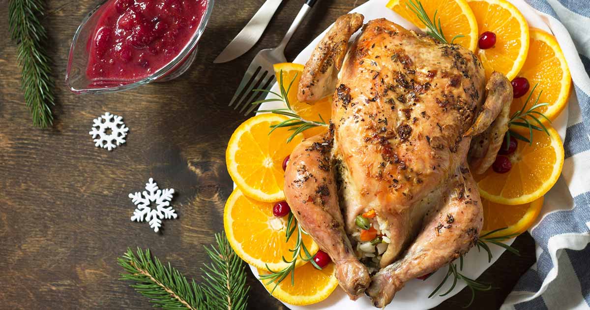 Roast Turkey (Local) with Cranberry Sauce | Festive Food Items ...
